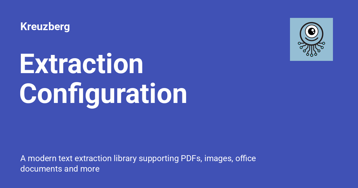 Extraction Configuration Kreuzberg
